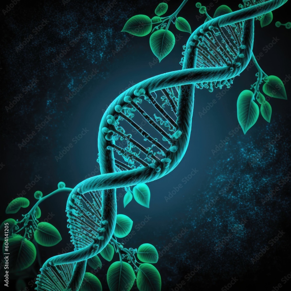 Bright Blue DNA: A Vibrant Representation of Genetic Code in a Spectrum ...
