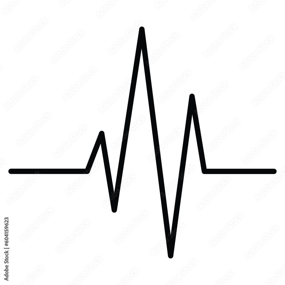 heart beat graph Stock Vector | Adobe Stock