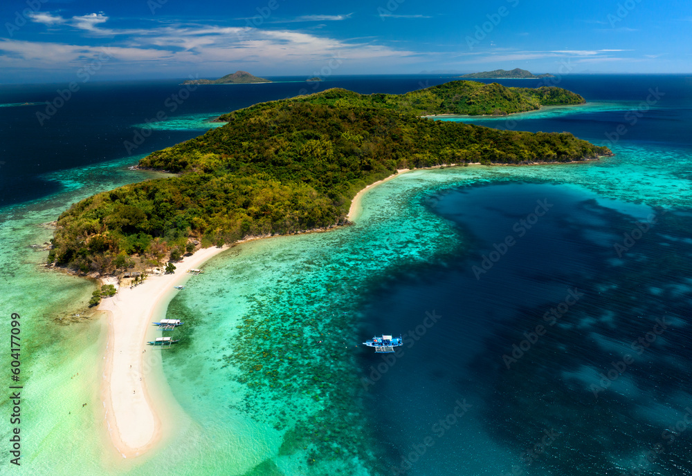 Ditaytayan island and its famous sand bar is one of the Calamian ...