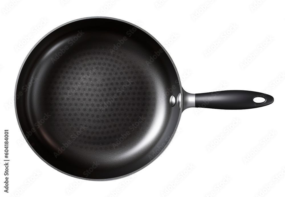 Frying pan isolated on a transparent background. Generative AI. Stock ...