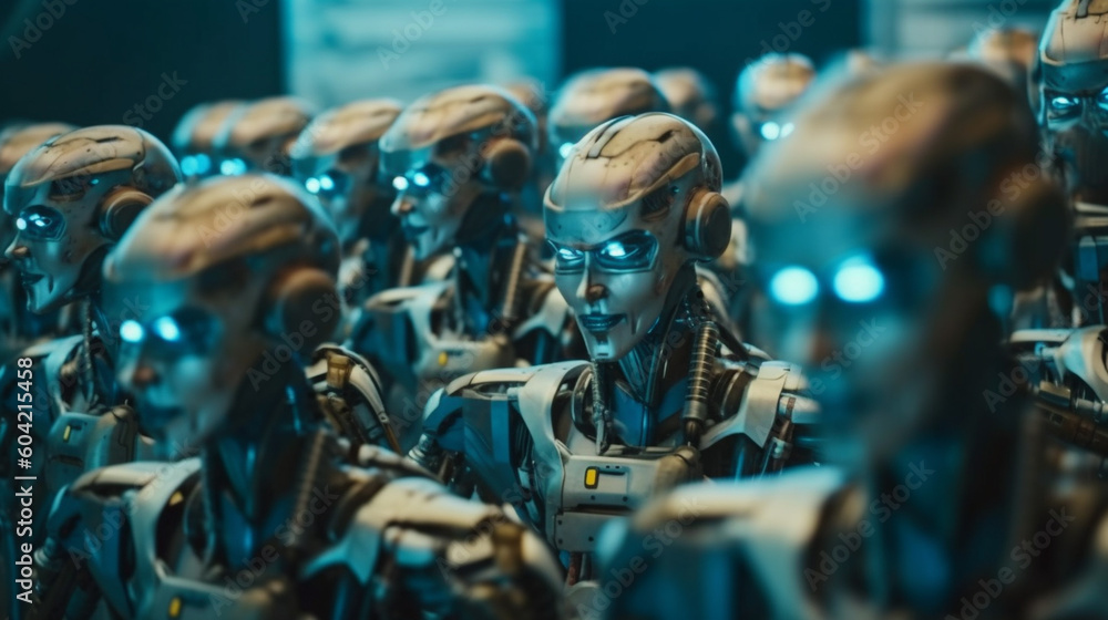 robots, abstract, fictional place and happening, outdated simple robot ...