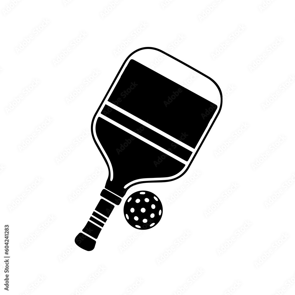 Pickleball vector, Vector traditional Symbol Icon for playing ...