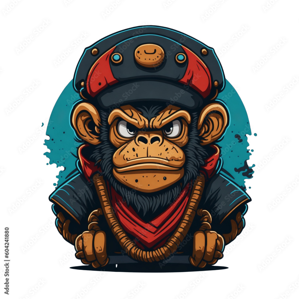 Monkey logo, Conquer Esport Gaming with a Monkey Mascot Logo ilustração ...