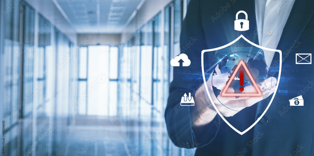 Press enter button on the keyboard computer Shield cyber Key lock ...