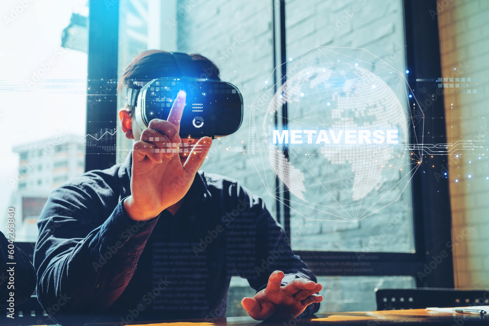 Global Internet connection metaverse with a new experience in metaverse ...