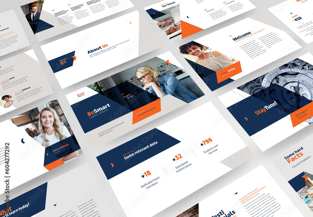 Online Learning Presentation for Course Creators with Blue and Orange ...