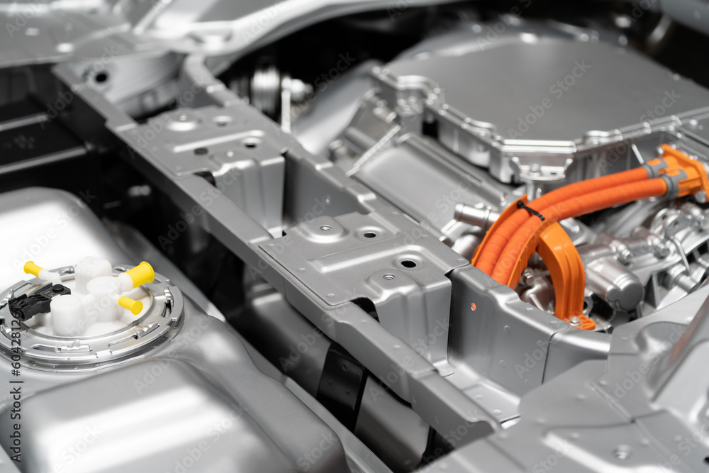 Electric car motor details Stock Photo | Adobe Stock