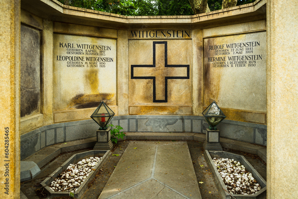 vienna, austria, 19 may 2023, tomb of the wittgenstein family at the ...