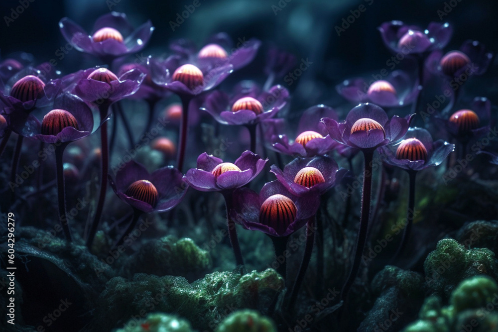 Plants of extraterrestrial civilizations. Flowers from another planet ...