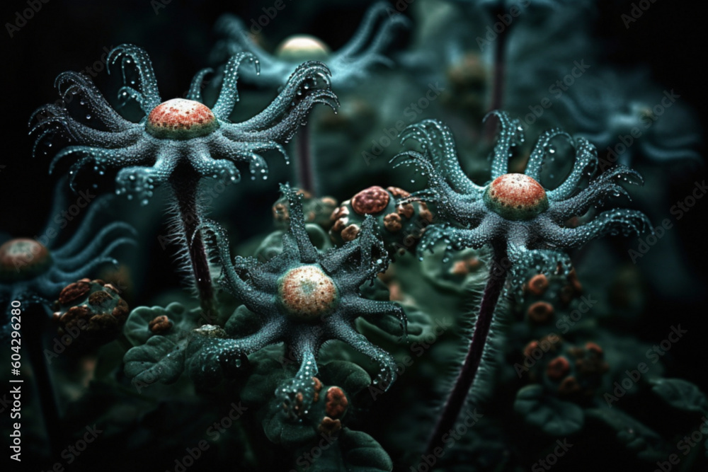 Plants of extraterrestrial civilizations. Flowers from another planet ...