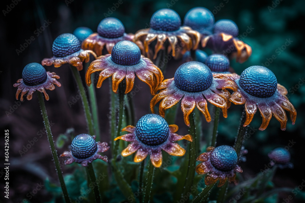 Plants of extraterrestrial civilizations. Flowers from another planet ...
