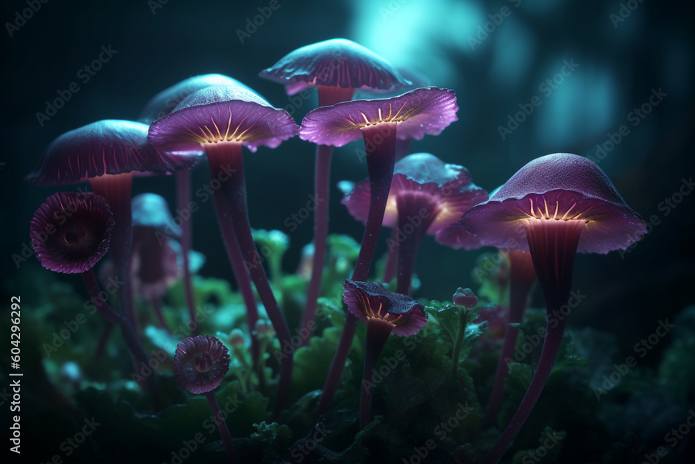 Plants of extraterrestrial civilizations. Flowers from another planet ...