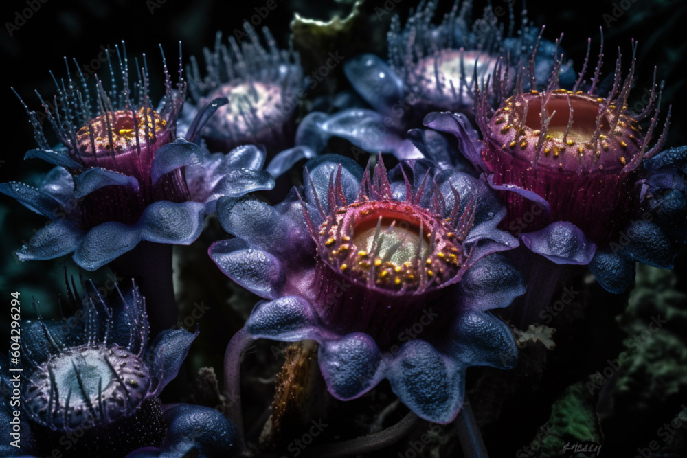 Plants of extraterrestrial civilizations. Flowers from another planet ...