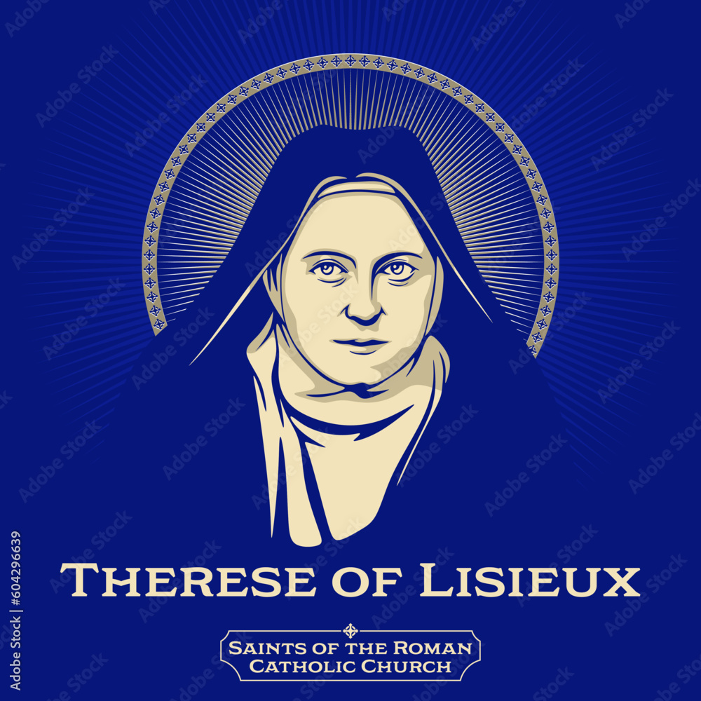 Vetor de Catholic Saints. Therese of Lisieux (1873-1897), also known as ...