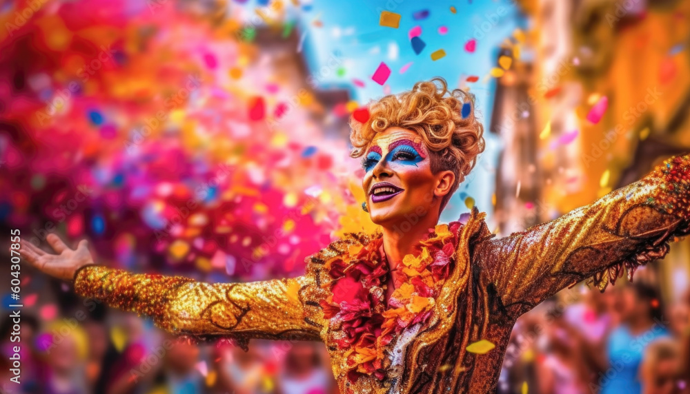 LGBT community concept celebrating the diversity at the pride month ...