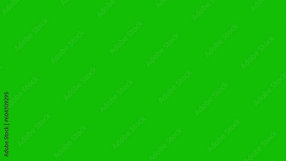 Handwritten number 9 (nine) on the green screen background. Doodle ...