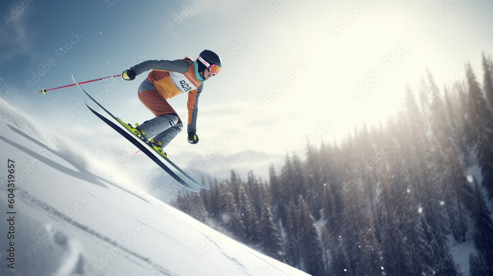 Flying with Grace, Winter Extreme Athlete's Ski Jump Showcases Fearless ...