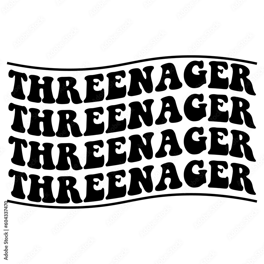 Threenager Svg, Threenager Png Third Birthday Svg, Birthday Girl Svg ...