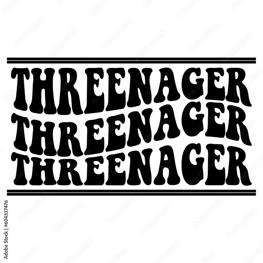 Threenager Svg, Threenager Png Third Birthday Svg, Birthday Girl Svg ...