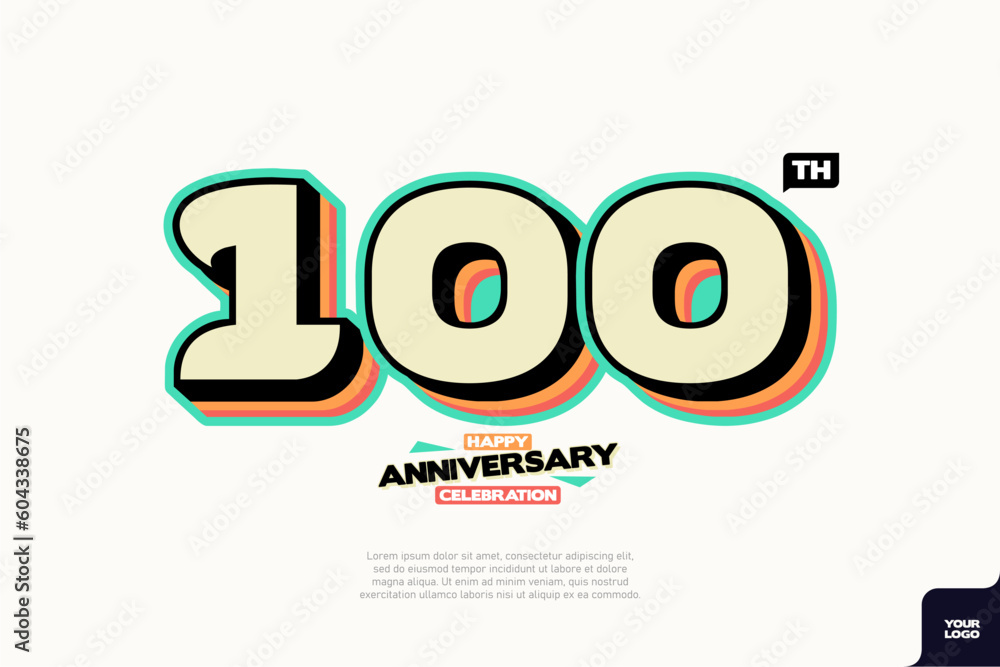 Vetor de Number 100 logo icon design 100th birthday logo number ...