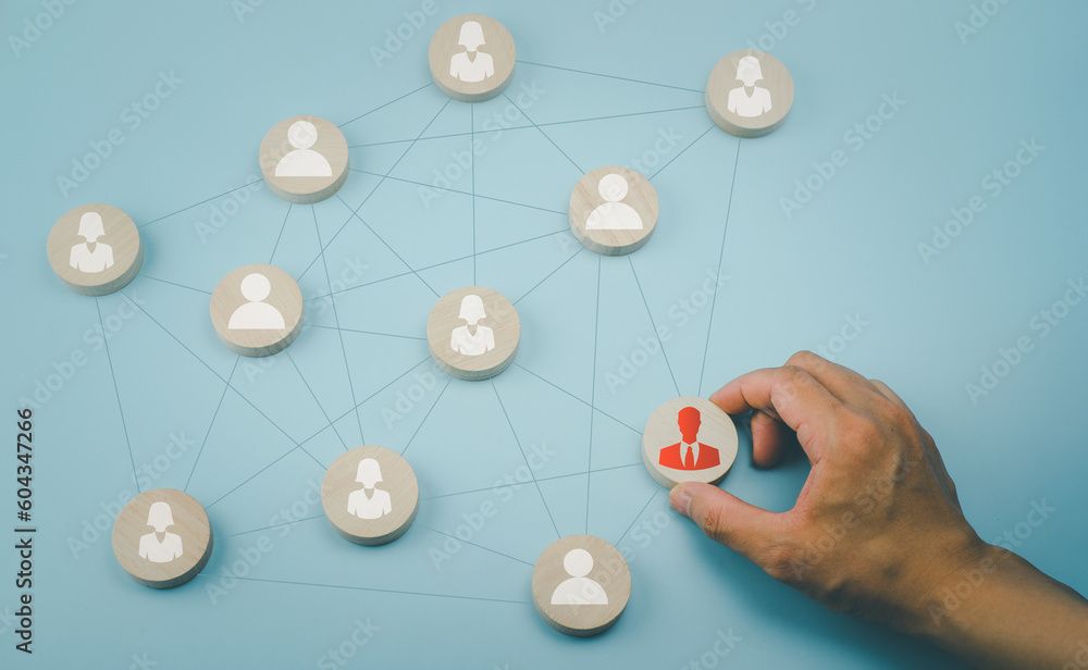 Human Resources HR Manager, Focus Manager icon, one employee for ...