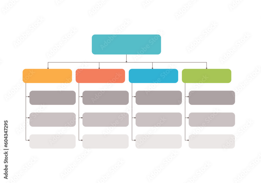 Infographic, Flowchart, Workflow, diagram, organization chart, vector ...