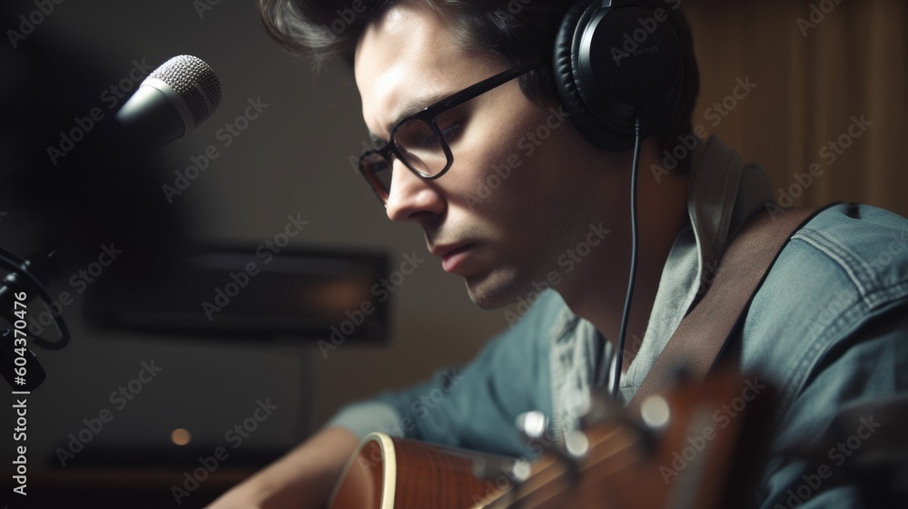 Indie Singer Male Caucasian Young Adult Writing and recording music for ...