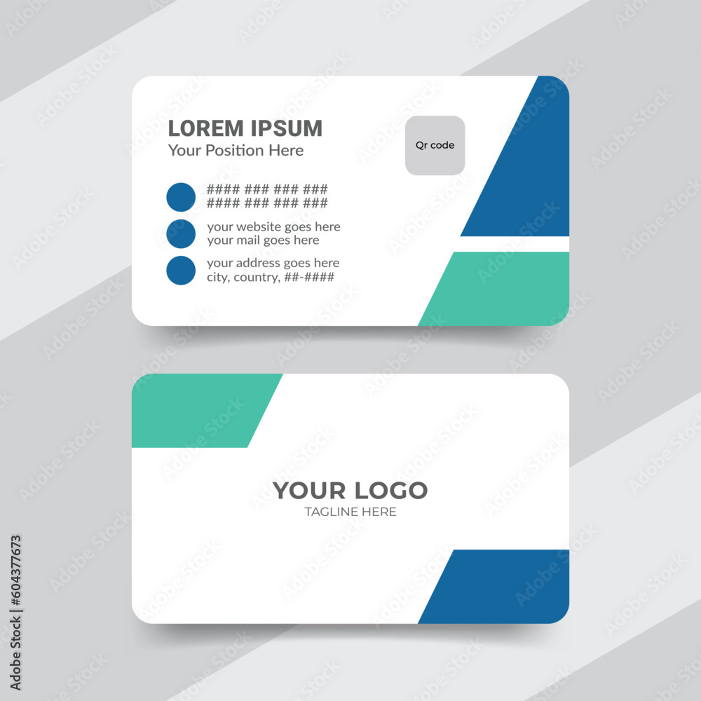 Creative healthcare medical doctor business card template design in ...
