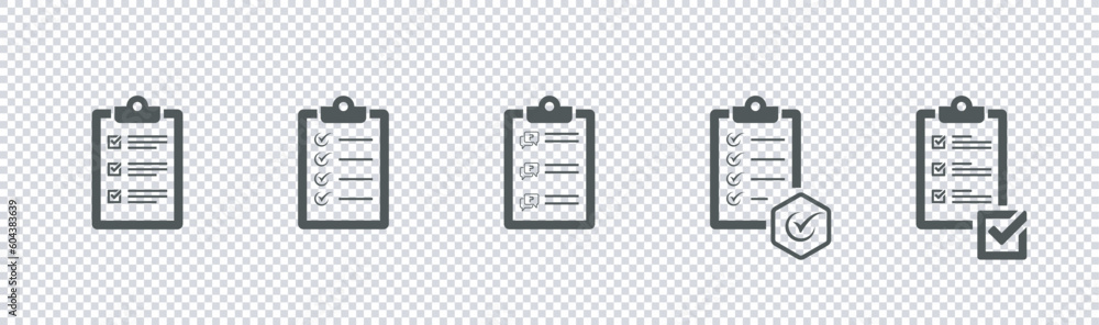 Checklist icon.Check List flat line icon. Modern clipboard line icon ...