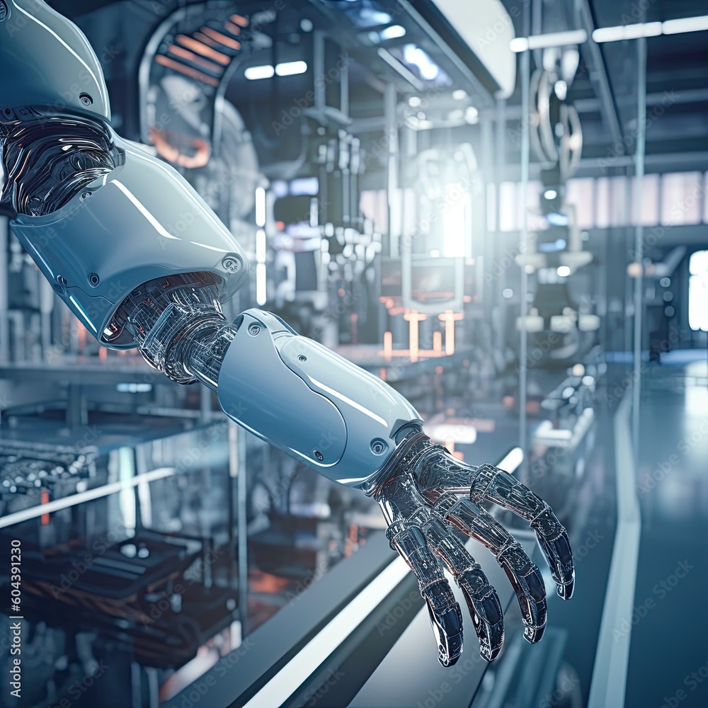 Robot arm for biological experiments in laboratory,Robot Arm in a High ...