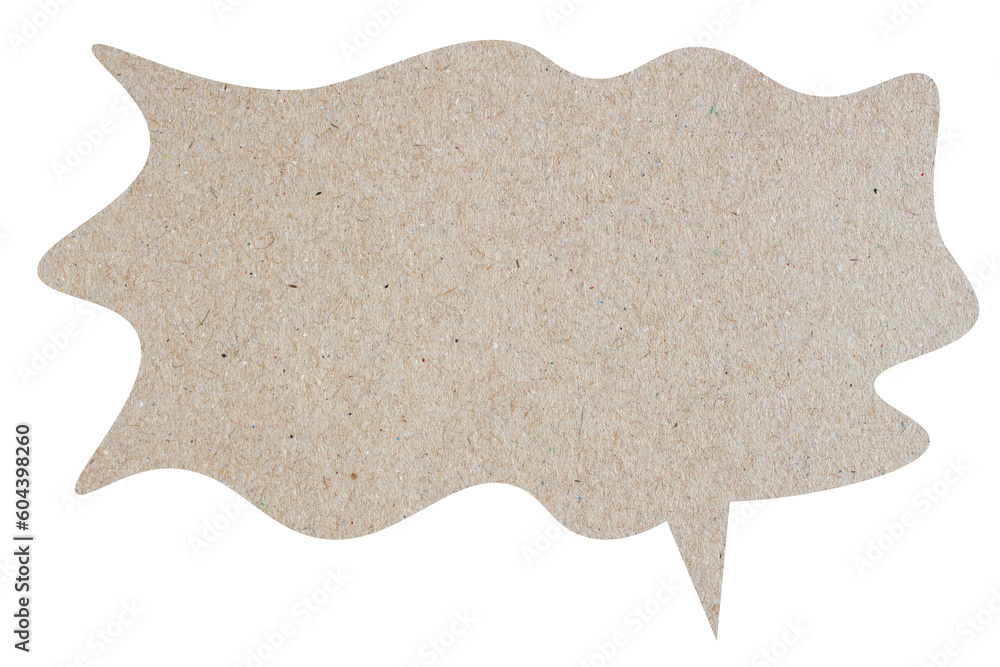 Paper speech bubble on transparent background. Chat bubble png Stock ...
