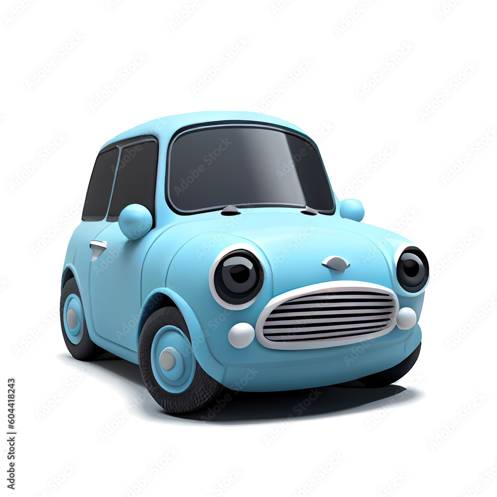 Cute cartoon cars on a transparent background (PNG) for decorating ...