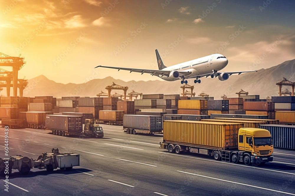 Integrated Transport: Expansive Business Logistics Hub Showcasing ...