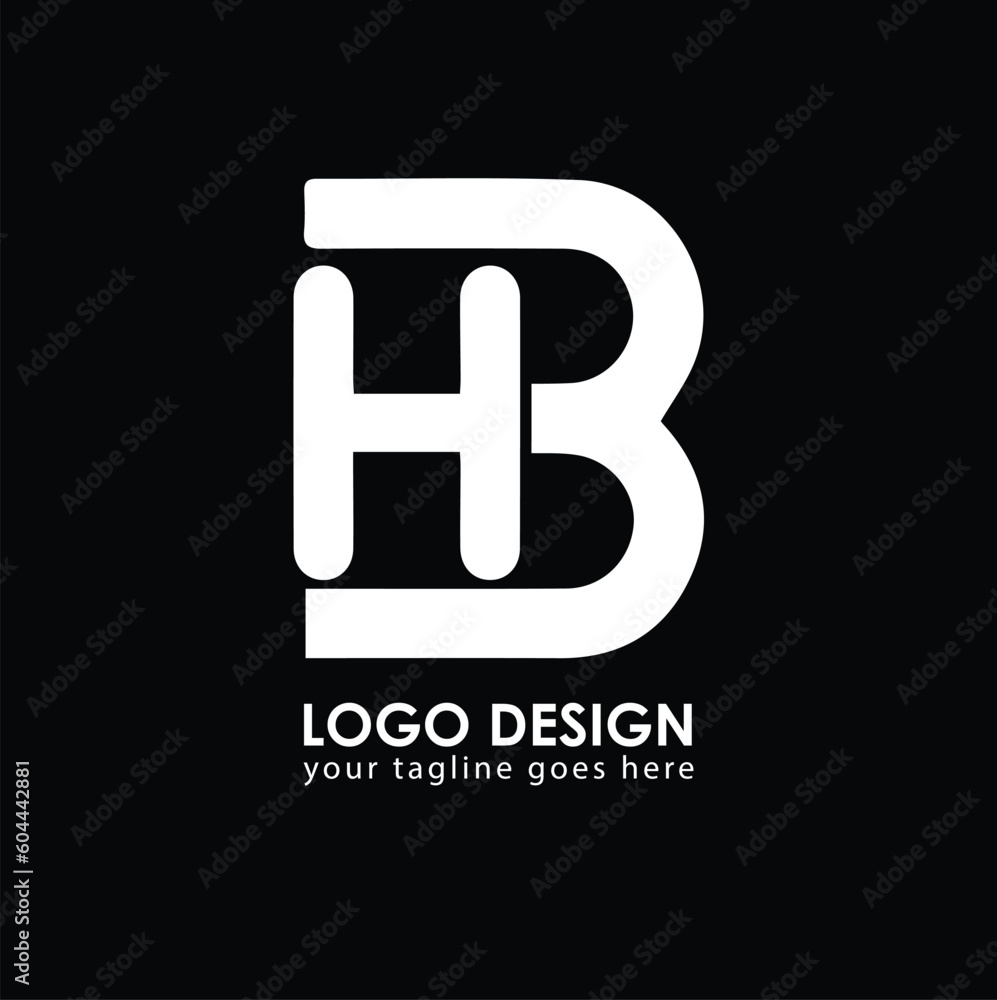 HB HB Logo Design, Creative Minimal Letter HB HB Monogram Stock Vector ...
