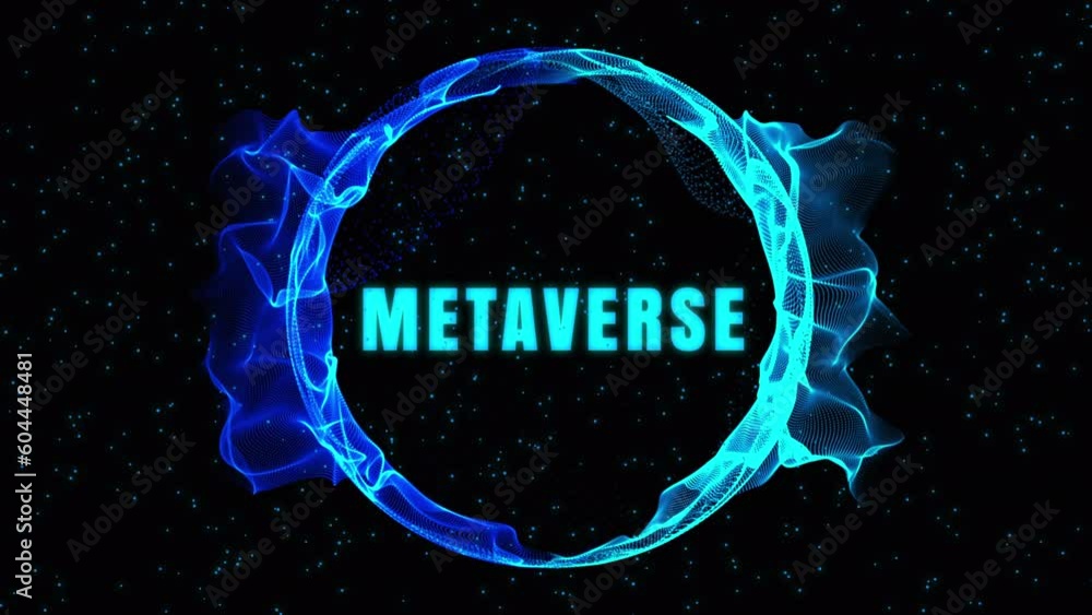 Metaverse background animation. Abstract futuristic 3d background ...