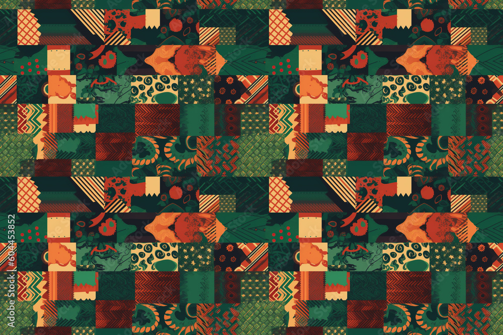 Patchwork background of nigeria, concept of Cultural diversity, created ...