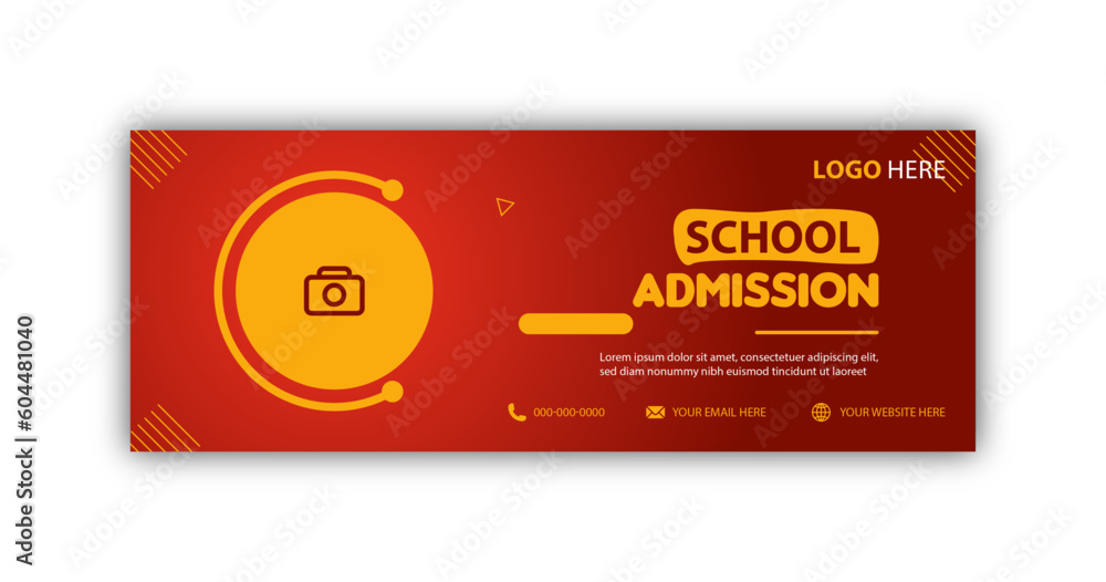 school education Facebook cover and social media cover page layout ...