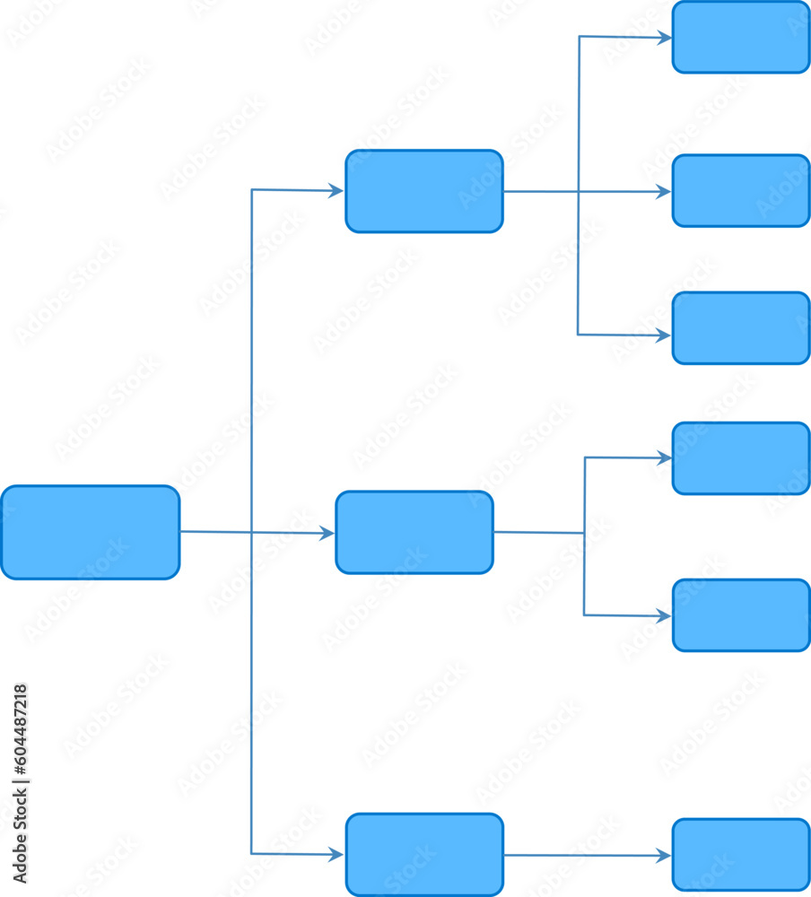 Infographic illustration. Hierarchy diagram organization chart ...