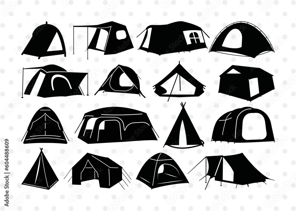 Camping Tent SVG, Camping Tent Silhouette, Camping Svg, Tent Svg ...