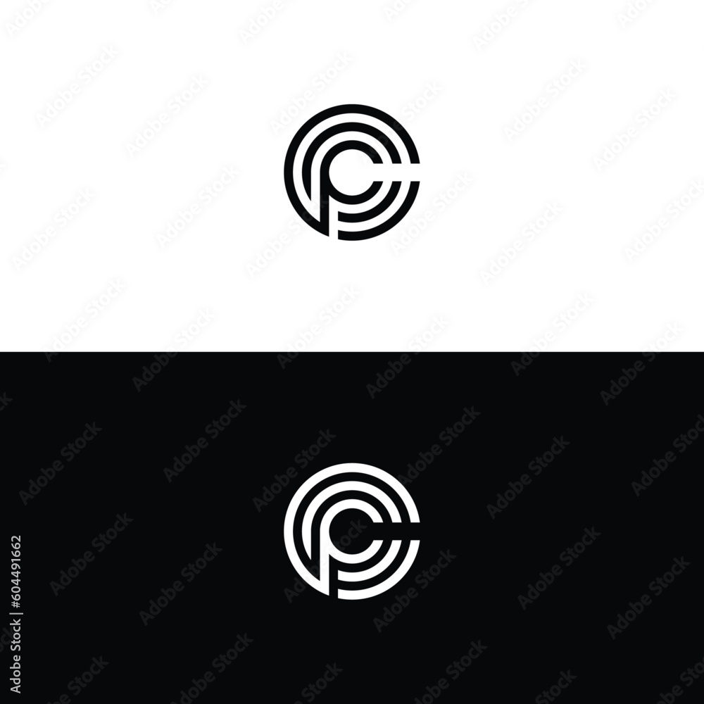 Professional Innovative Initial CP logo and CPC logo. Letter CP CPC ...