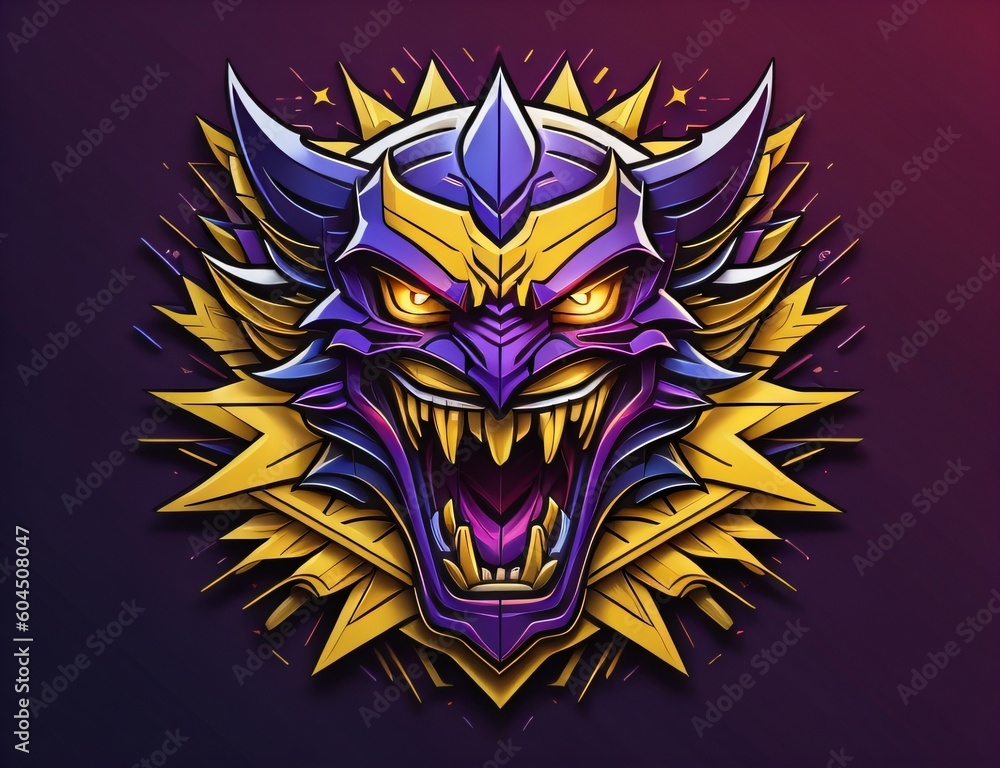 Angry face vector style created by ai generated tools ilustração do ...