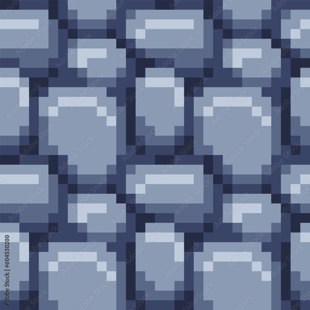 Grey stone seamless background. Seamless texture game ground pattern ...