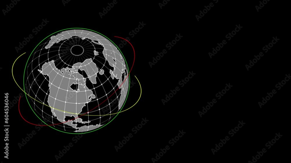 Rotating shiny globe on blue background. The Earth Rotating With Node ...