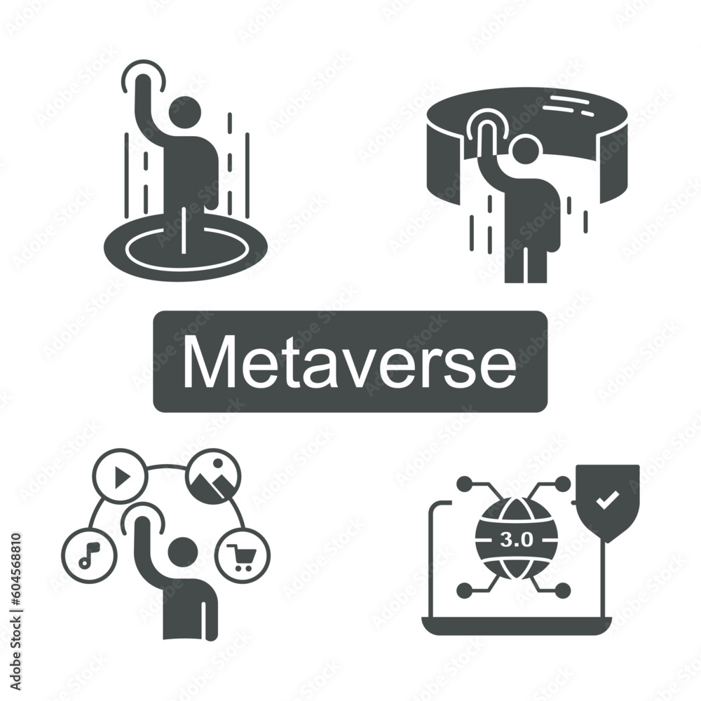 Vetor de Metaverse Icon - Metaverse Symbol - Virtual Reality Icon ...