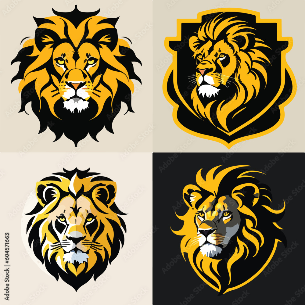 artwork lion logo digital art vector illustration business logo art ...