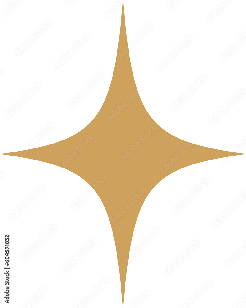 Star icon in minimalist boho style, celestial concept design elements ...