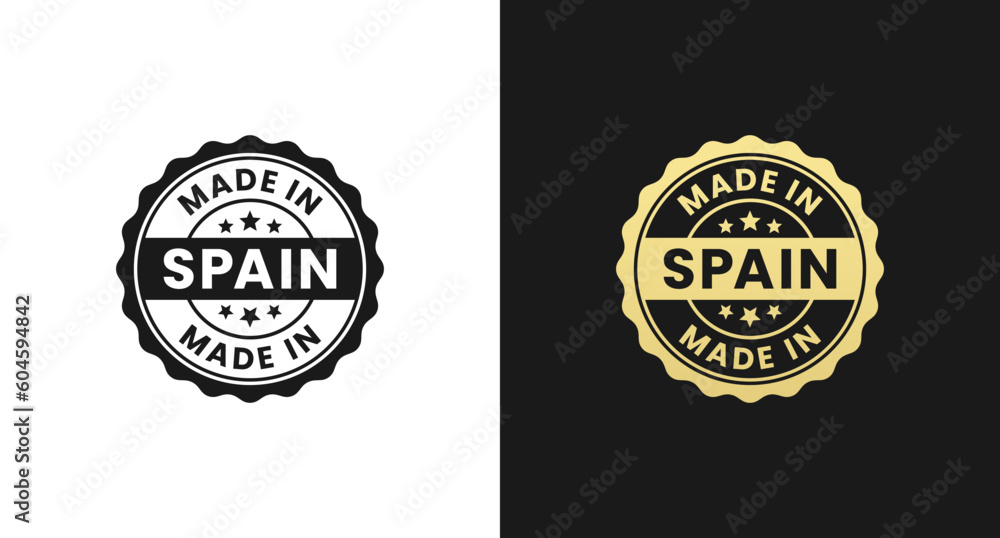 Made in Spain Stamp or Made in Spain Label Vector Isolated in Flat ...