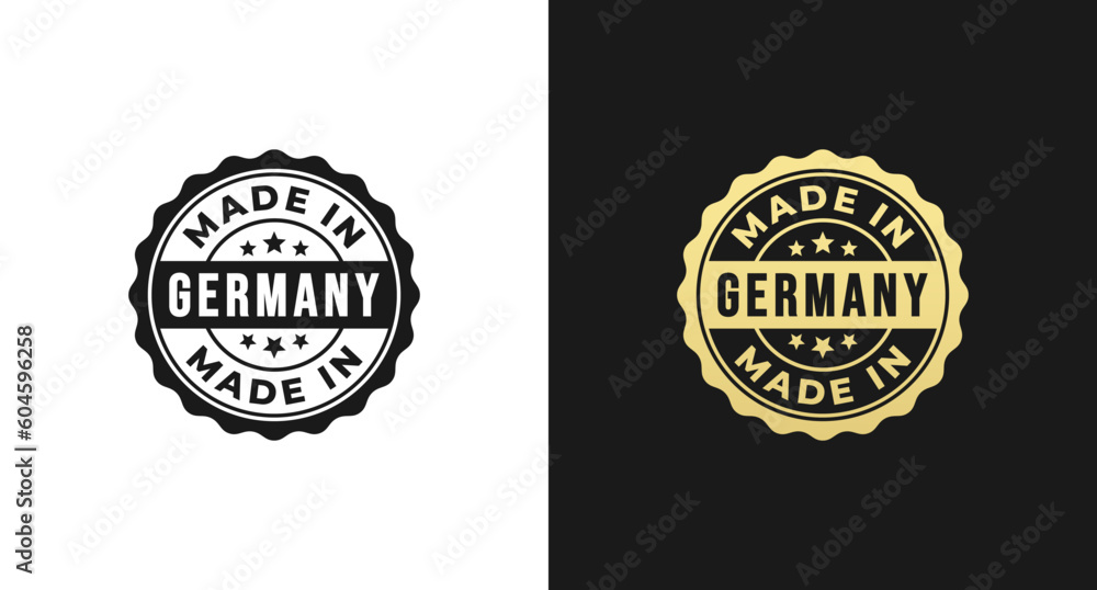 Made in Germany Label or Made in Germany Stamp Vector Isolated in Flat ...