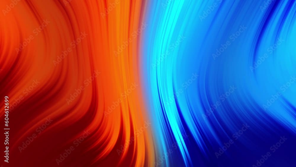 Abstract blue and orange background gradient.Fire versus water concept ...