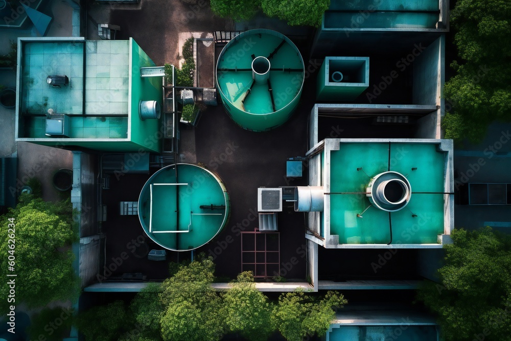 AI Generative. Eco-friendly Structures Equipped with Inbuilt Water ...